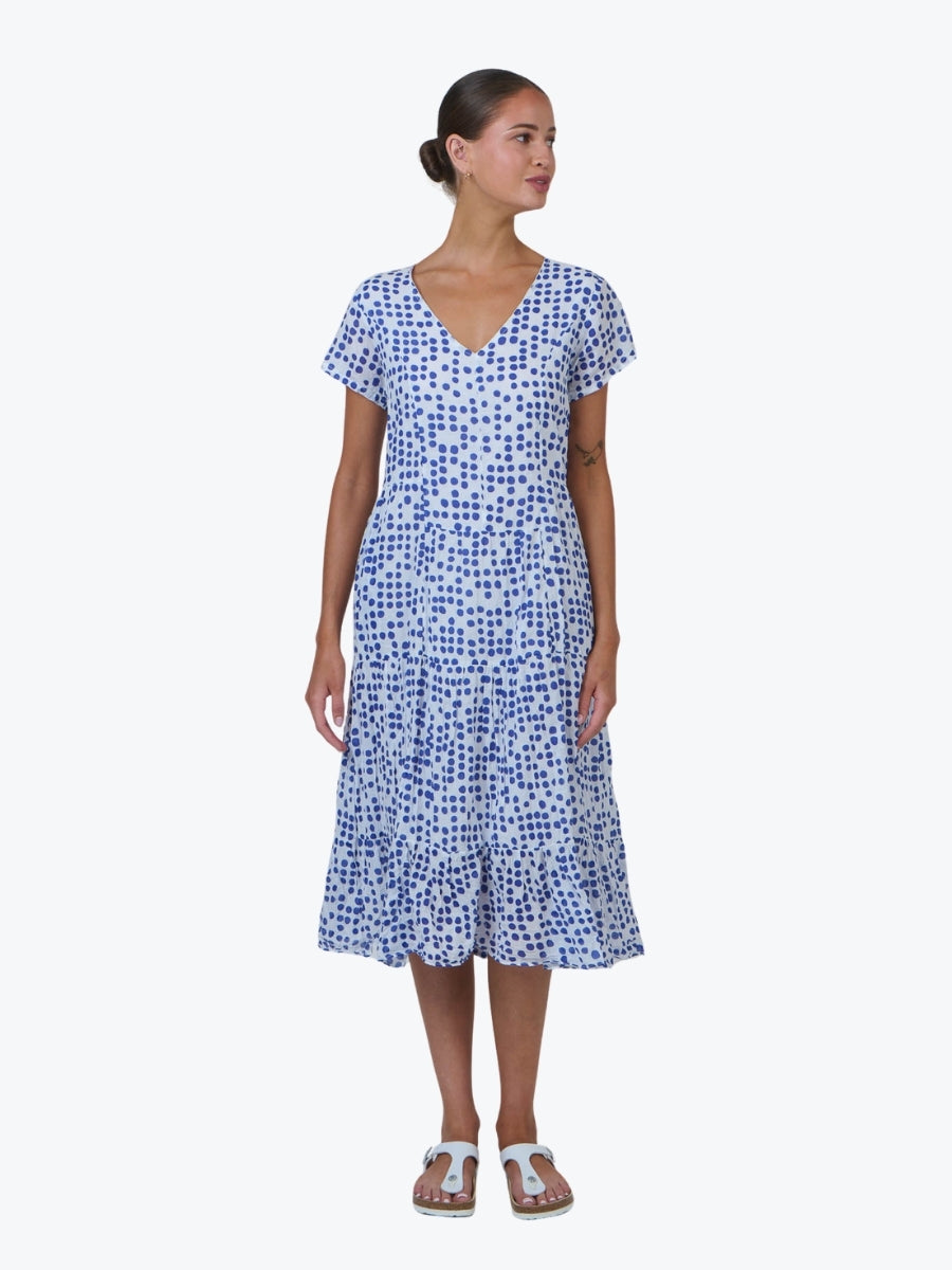 Namastai Crinkle Cotton V Dress